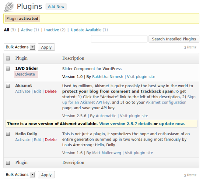 Wp Plugin Activate And Deactivation Wordpress Tutorial Guide